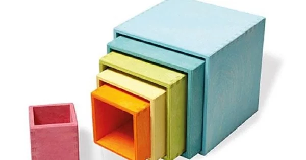Rainbow Stacking Boxes - Pastel